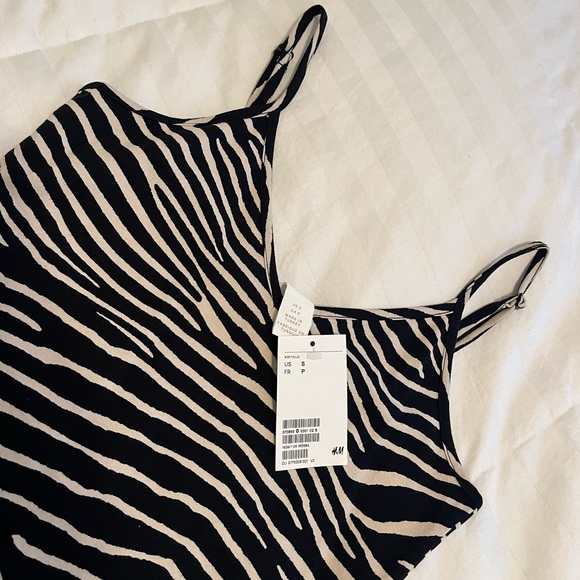 H&M | Tops | Nwt Zebra Print Body Suit | Poshmark